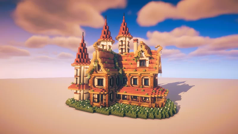 🏰 Large Medieval House – Download! Minecraft Map