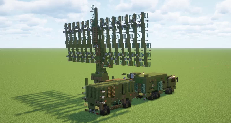 P-18PL Long-Range Early Warning Radar (1.5:1 Scale) Minecraft Map