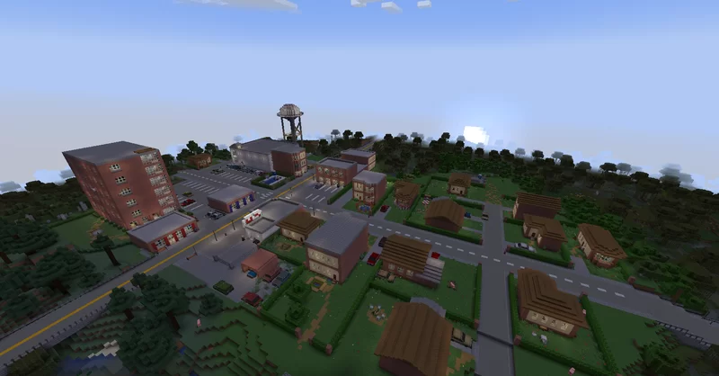 Small swampy town Minecraft Map
