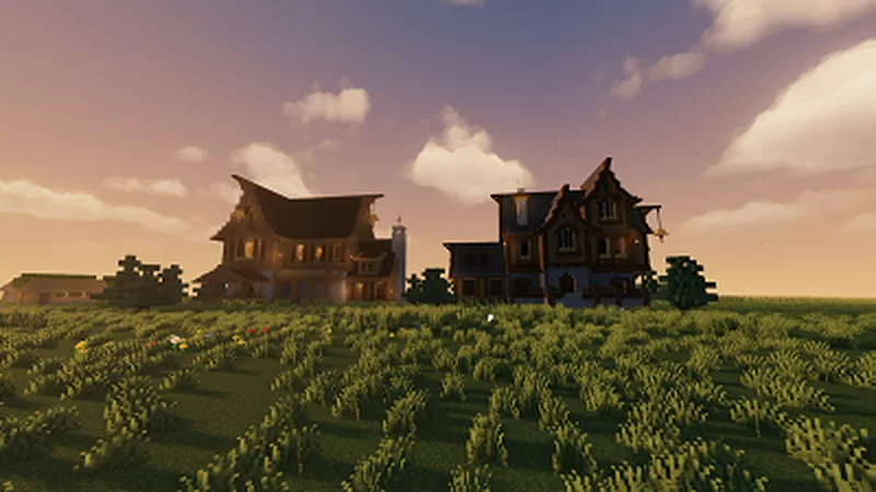 Two Medieval Mansions Minecraft Map