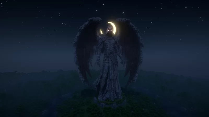 Minecraft Angel |Moon Knight| Statue V62 Minecraft Map