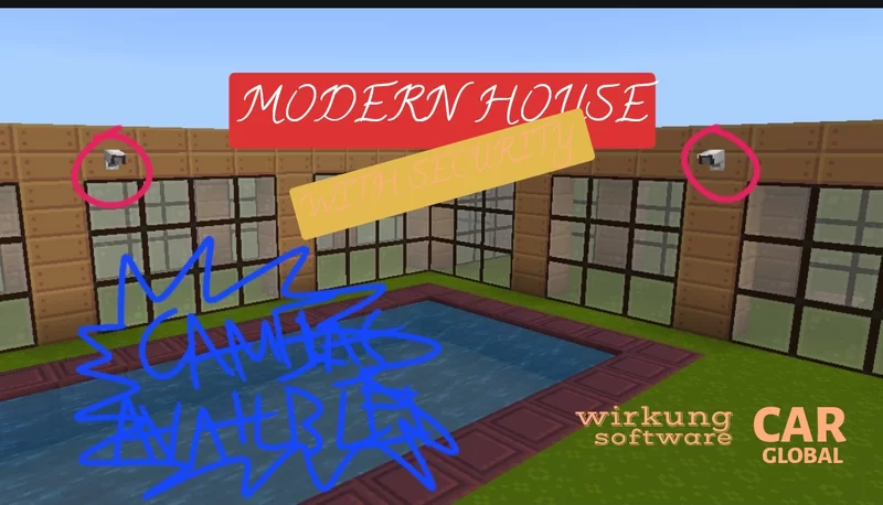 Modern House with Security Minecraft Map