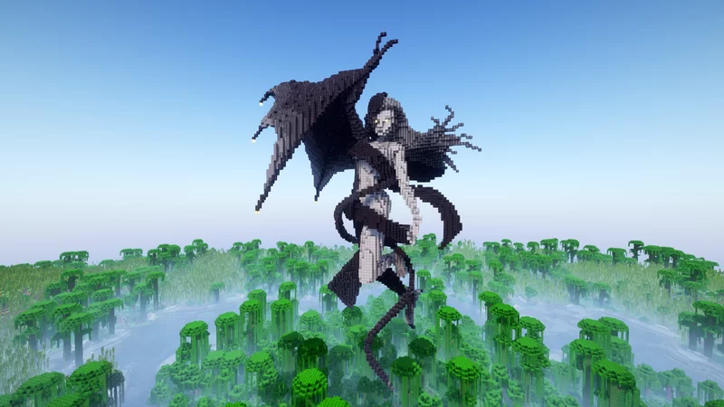 Minecraft Vouivre |SMT| Statue Free Schematic Minecraft Map