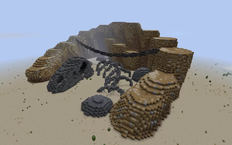 A Lonely Skeleton (Skeleton, Desert, Mountain, FREE) Minecraft Map