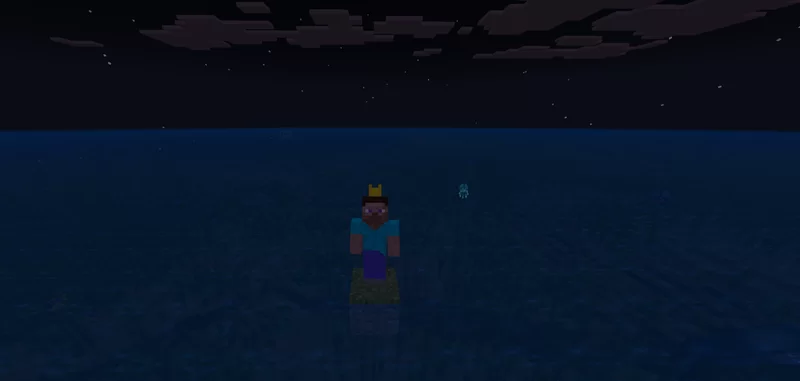 Alone, at the edge of a world Minecraft Map