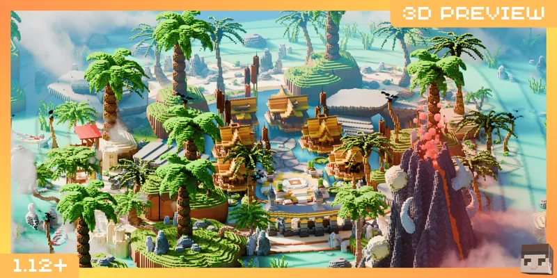 Spawn | 150x150 | Hawaii Minecraft Map