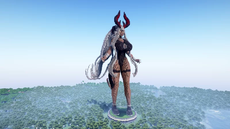 Minecraft Ibuki-Douji |Berserker| Statue Minecraft Map