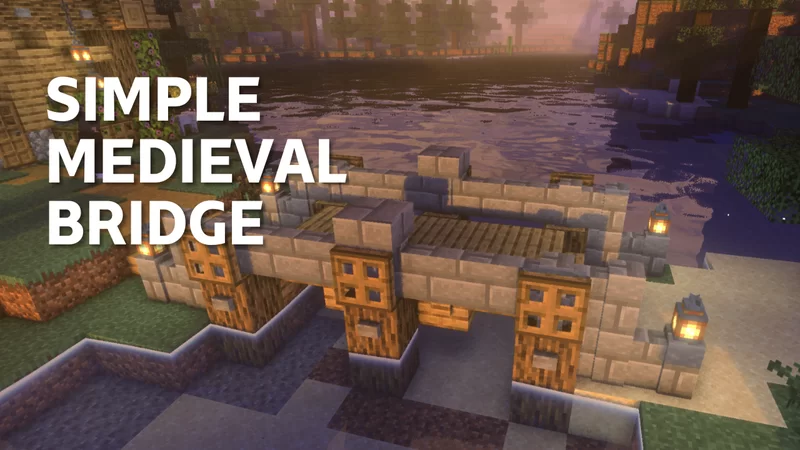 Simple Medieval Bridge Minecraft Map
