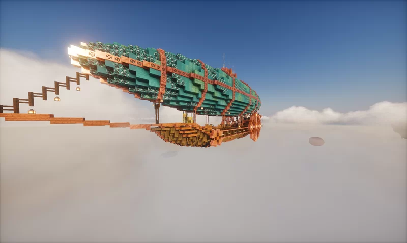 Flying steam Minecraft Map