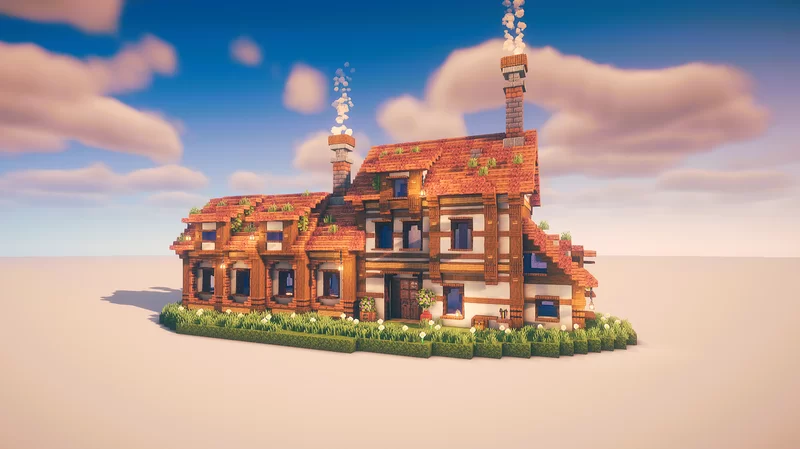 🏰 Large Medieval House – Download! Minecraft Map