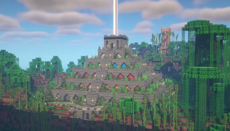 Simple Aztec Temple Minecraft Map