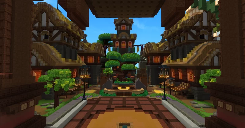 Hytale Suncrest Lobby Minecraft Map
