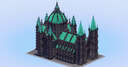 Gothic Cathedral Oxidized Copper Version Minecraft Map