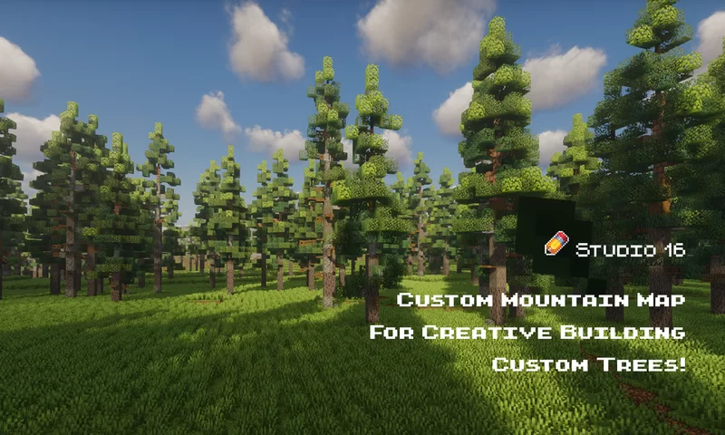 Custom Mountain Map for Creative - Free Minecraft Map