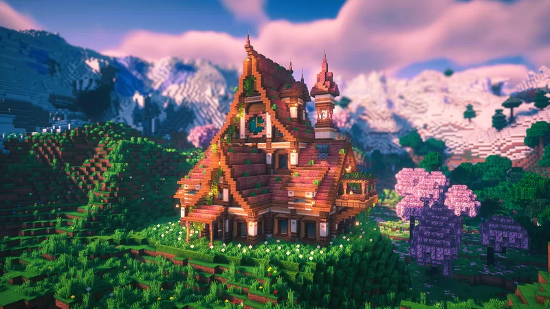 🏰 Medieval Manor House – Download! Minecraft Map