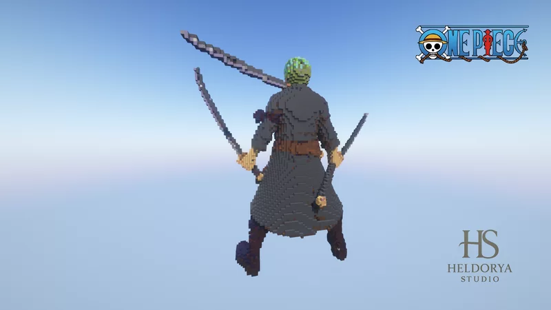 🌟Free Gift🌟 ZORO - One Piece Character Minecraft Map