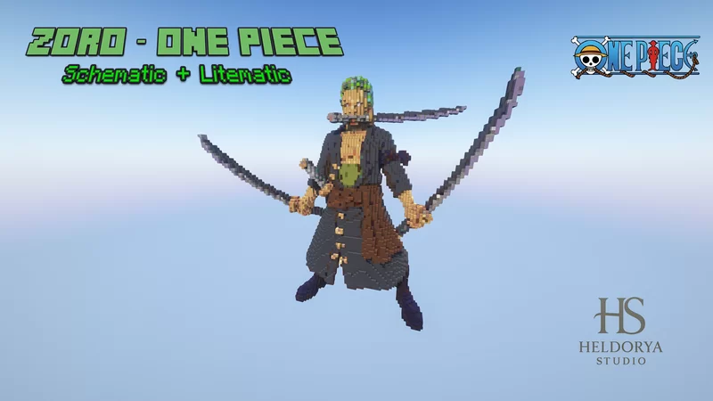 🌟Free Gift🌟 ZORO - One Piece Character Minecraft Map