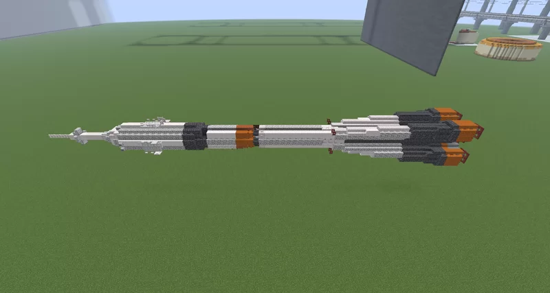 Soyuz-FG Rocket 1.5:1 Scale (Lying down version) | 联盟-FG型运载火箭（平躺版 ...