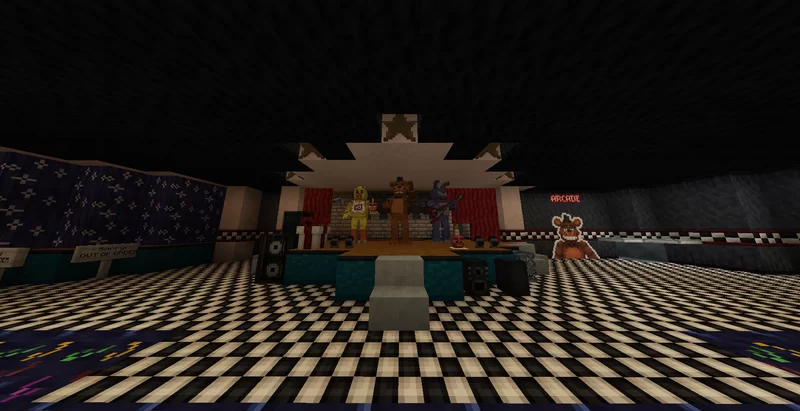 Detailed FNAF 1 Movie Map by MubaTheBuilder (Requires Tony's Fnaf Pack ...