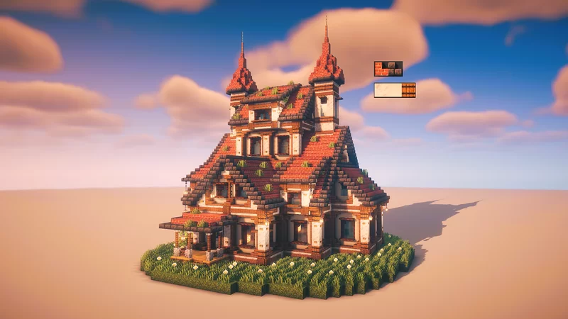 🏰 Large Medieval House – Download! Minecraft Map