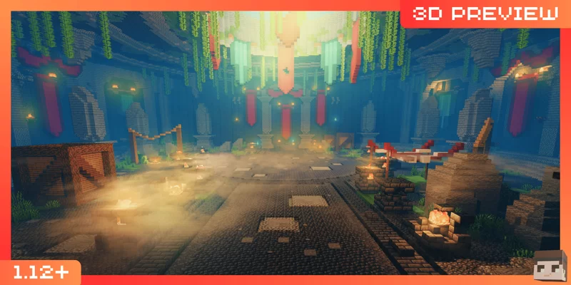 Dungeon | 200x120 | Boss Room Minecraft Map