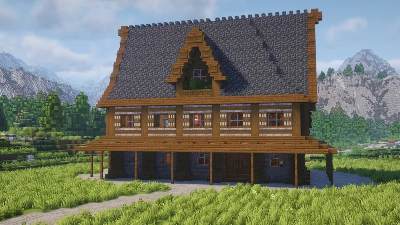 Medieval House – Fully Decorated Interior | Download Minecraft Map