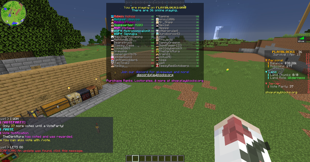 PlayBlocks 1.16 Survival & Skyblock Minecraft Server