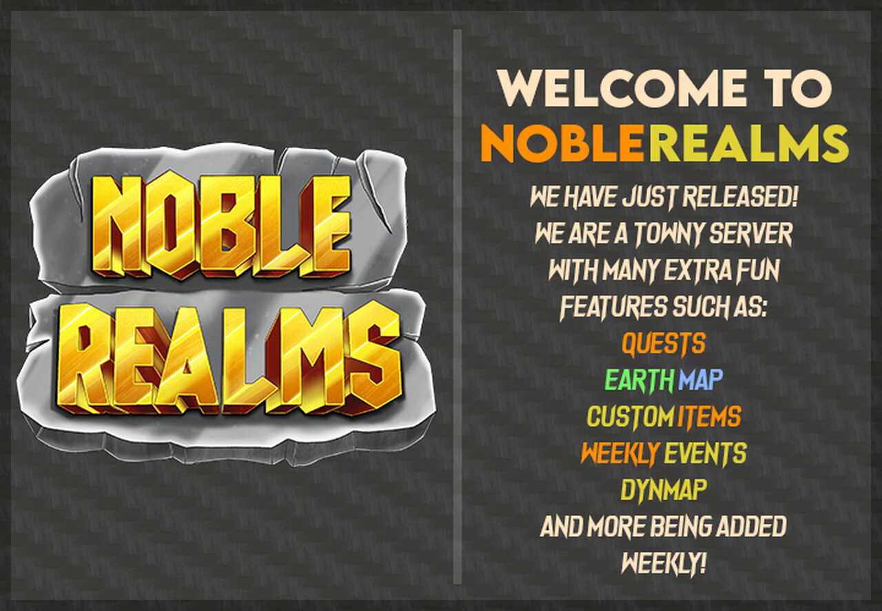 Noblerealms Earth Towny Minecraft Server