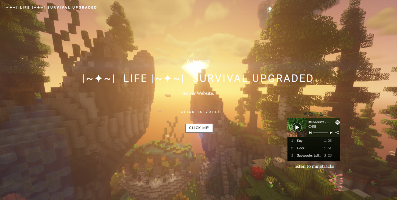 LIFE |~ ~| Survival Upgraded | Looking For Staff | Minecraft Server
