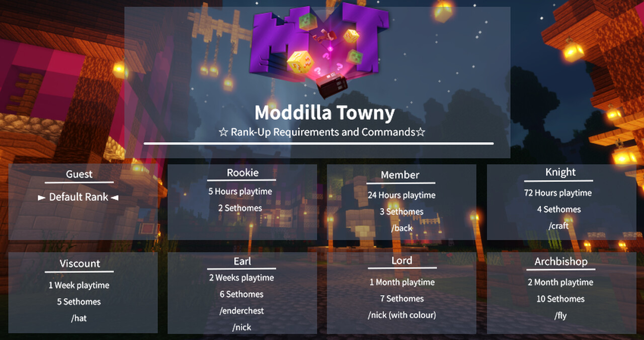 Moddilla Towny | TARDIS | SLIMEFUN | LUCKY BLOCKS | JOBS Minecraft Server