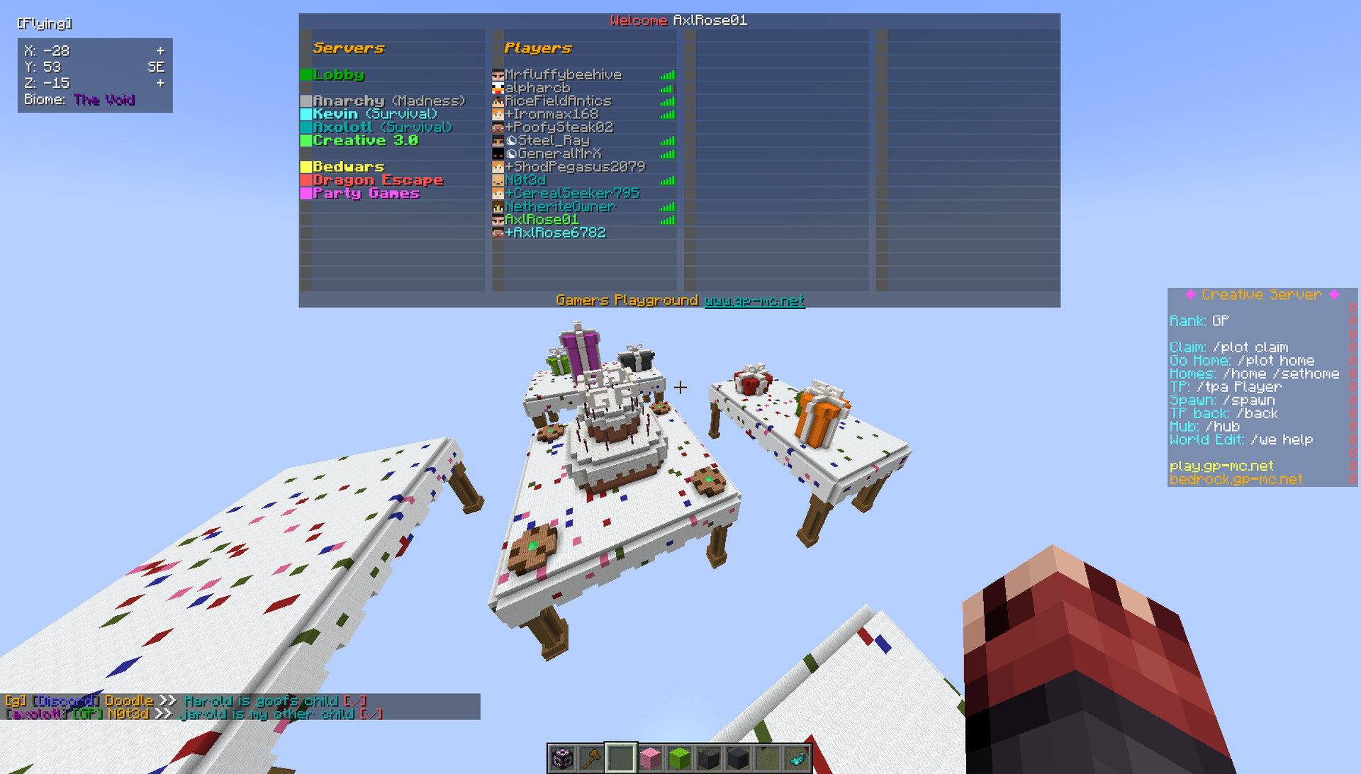 Gamers Playground Minecraft Server