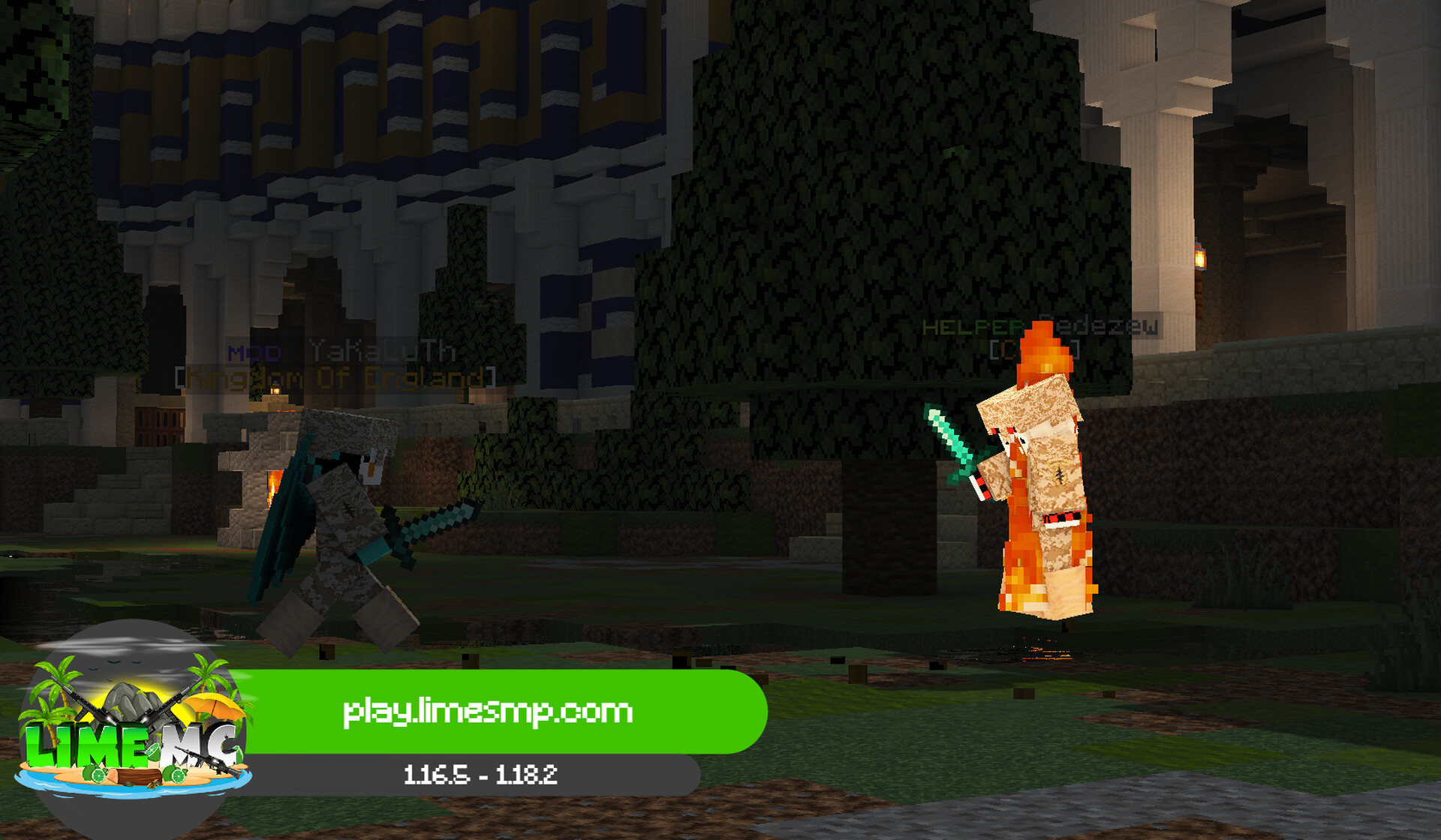 LIME SMP | EARTH NATIONS | SURVIVAL CUSTOM | CUSTOM MOBS | GUNS | CARS ...