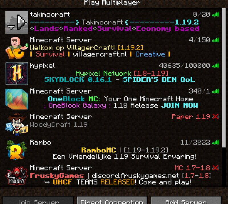 Takimocraft Minecraft Server