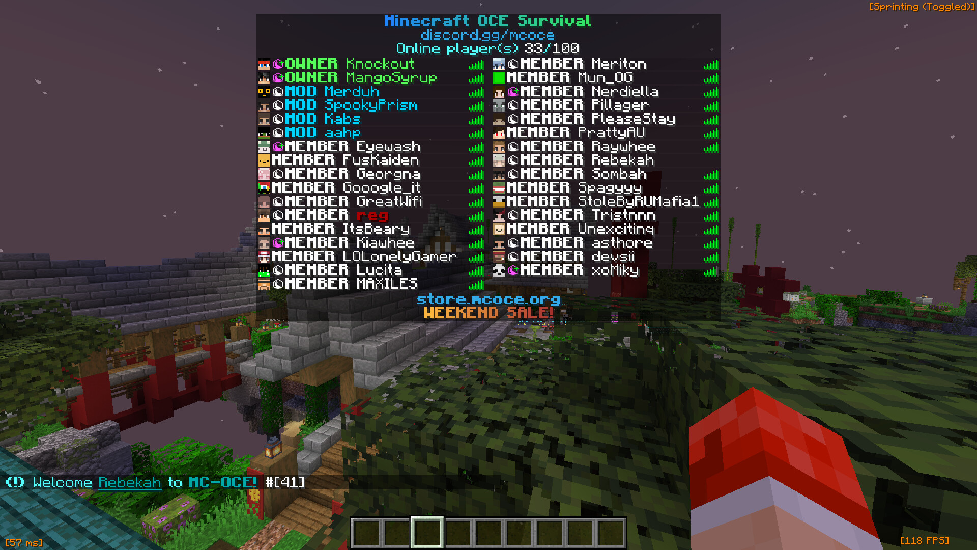 MC Oceania Minecraft Server