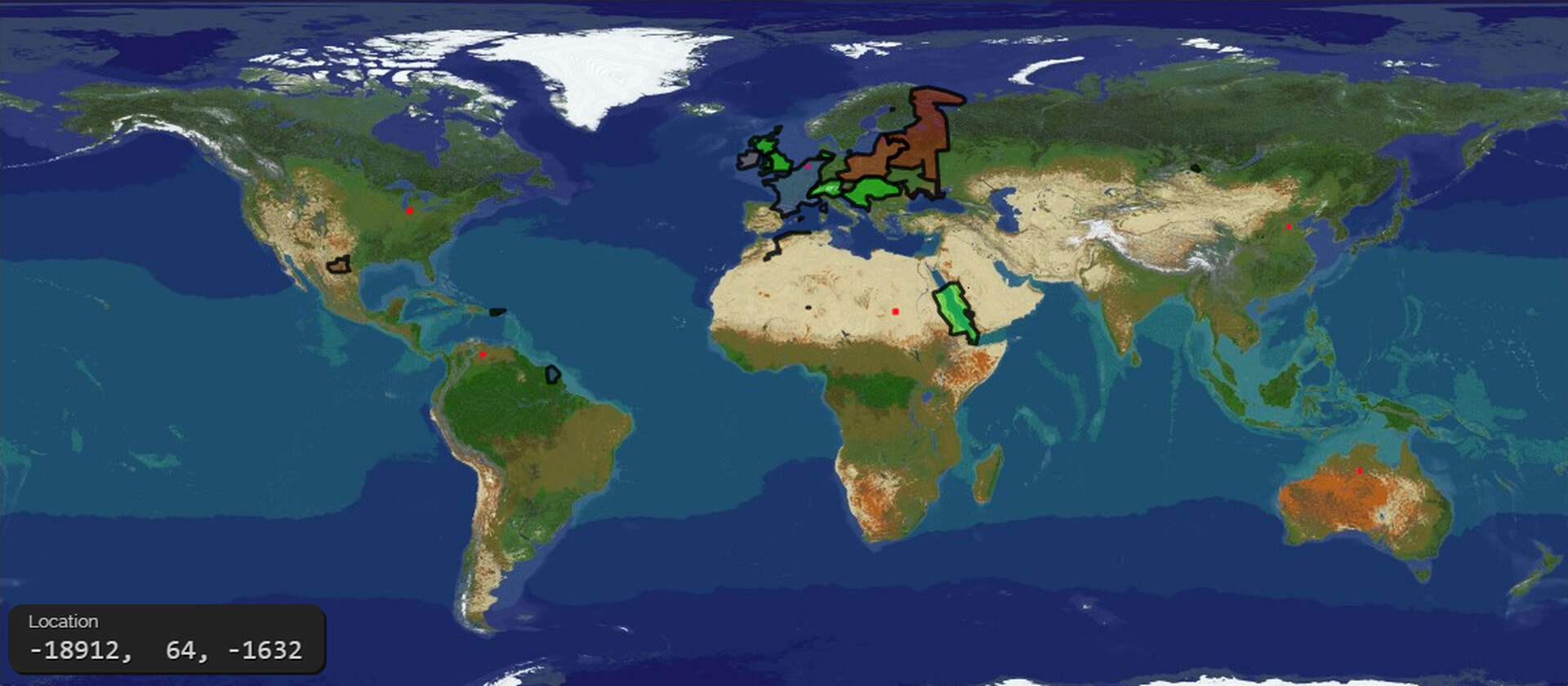 Stonecutter Earth (Factions) (Dynmap) (Geopol) Minecraft Server