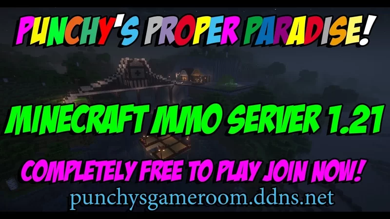 Punchy's Proper Paradise | MMO SMP Minecraft Server