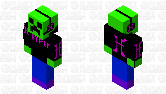 Hyper creeper Minecraft Skin