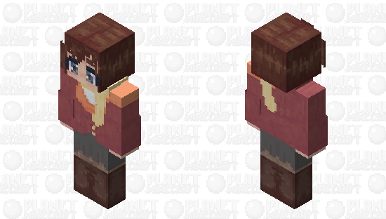 Red Cardigan Minecraft Skin