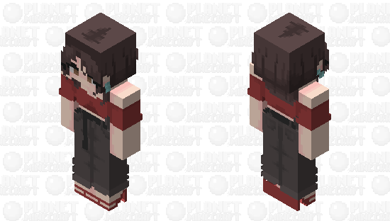 Girl In Red Minecraft Skin