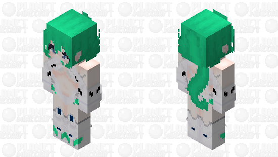 Green Heart (Hyperdimention Neptunia) HD Minecraft Skin