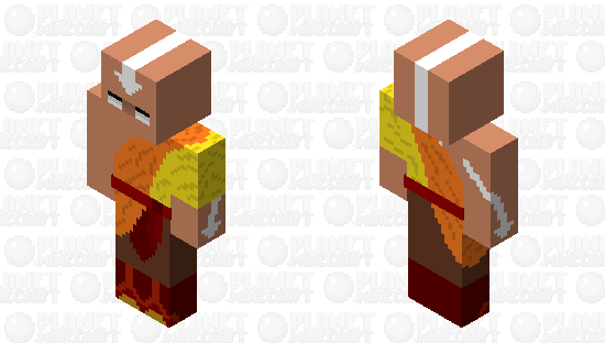 Avatar Aang (Young)|Avatar state Minecraft Skin