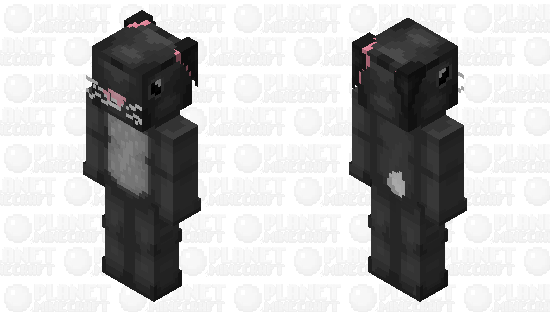 Black Bunny HD Skin Minecraft Skin