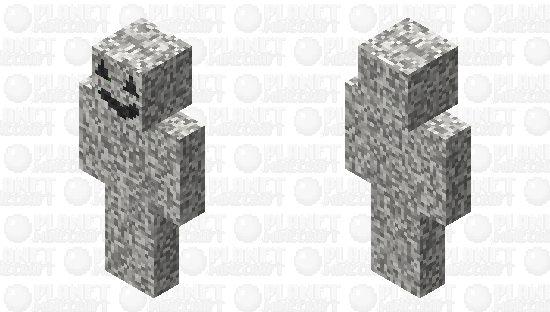 The Man in the Static Minecraft Skin