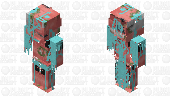 Zoglin skin becoming a blue ghost Minecraft Skin