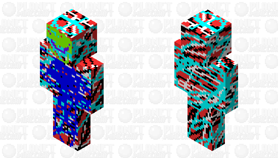 Color Vomit Minecraft Skin
