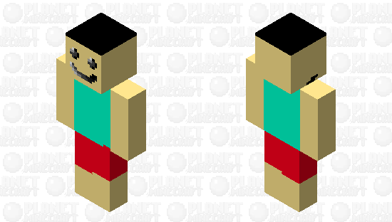 poop but Minecraft Skin