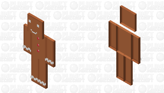 Gingerbread Man Minecraft Skin