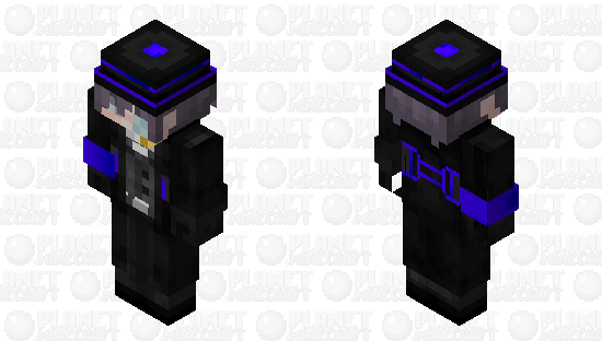 Purple Monocle Man Minecraft Skin