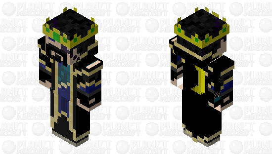 Royal Jet Black Cloak Minecraft Skin