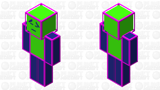 Ignignokt w/ purple outline HD! Minecraft Skin